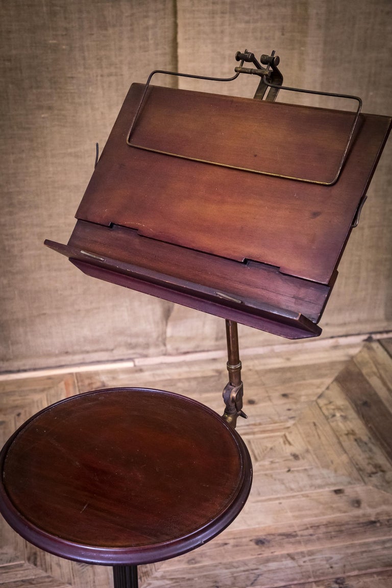 Antique Edwardian Country House Mahogany and Bronze Reading Table at ...