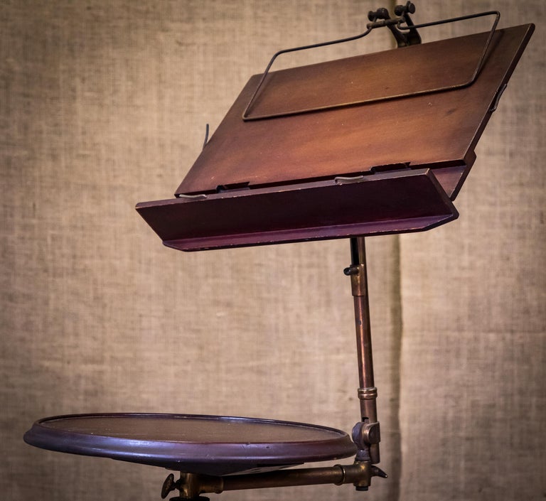 Antique Edwardian Country House Mahogany and Bronze Reading Table at ...