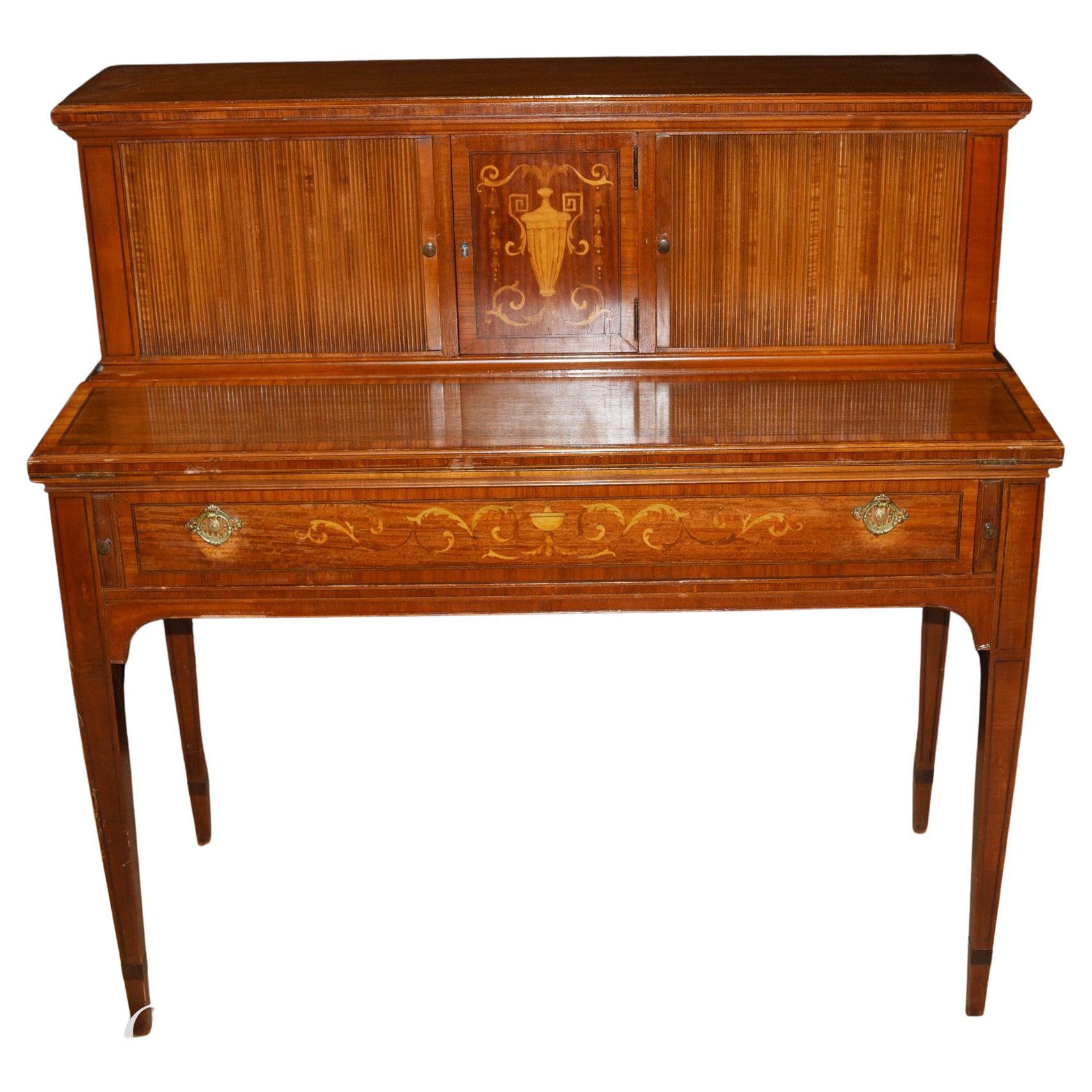 Sheraton Style Kidney Shaped Writing Desk by Leighton Hall For Sale at ...