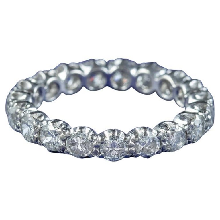 Antique Edwardian Diamond Full Eternity Ring For Sale at 1stDibs