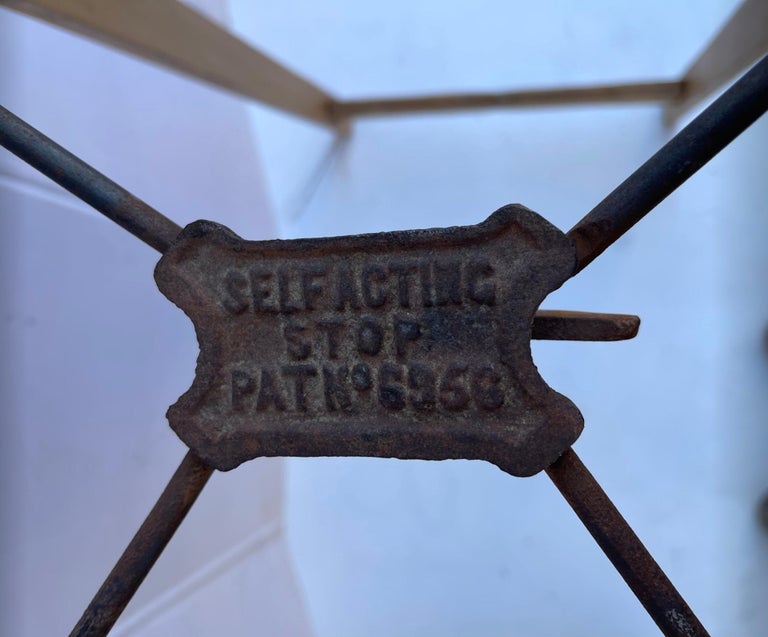 Antique Edwardian Industrial Folding Pine Simplex Ladder, Steps For ...