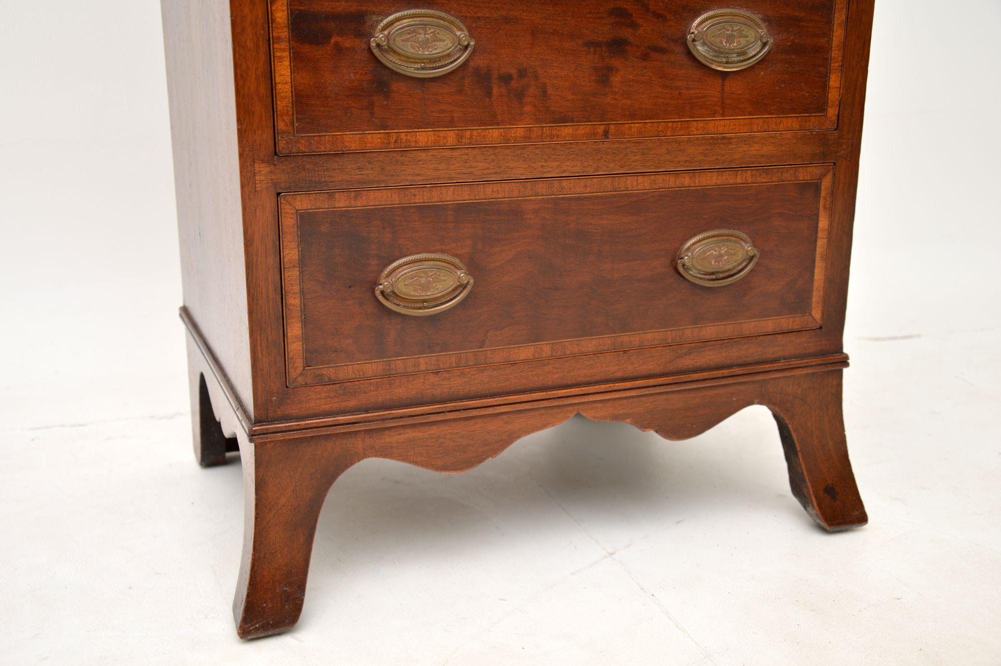 Antique Edwardian Inlaid Chest of Drawers For Sale at 1stDibs