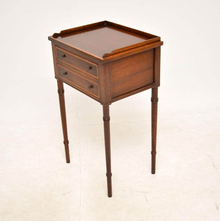 Antique Edwardian Inlaid Side Table For Sale at 1stDibs