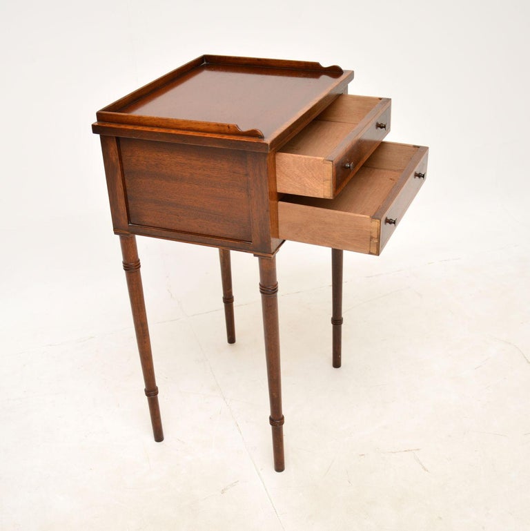 Antique Edwardian Inlaid Side Table For Sale at 1stDibs