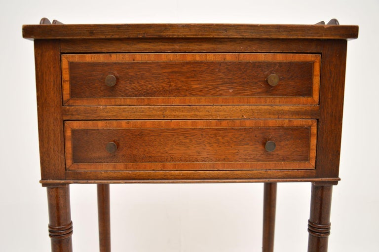 Antique Edwardian Inlaid Side Table For Sale at 1stDibs