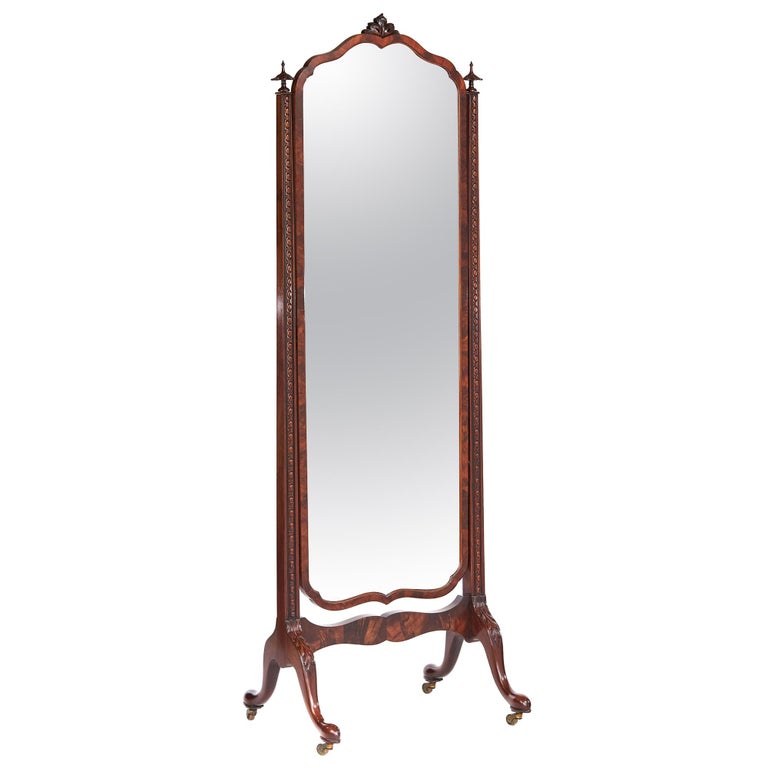 Antique Edwardian Mahogany Cheval Mirror at 1stDibs | cheval mirror ...