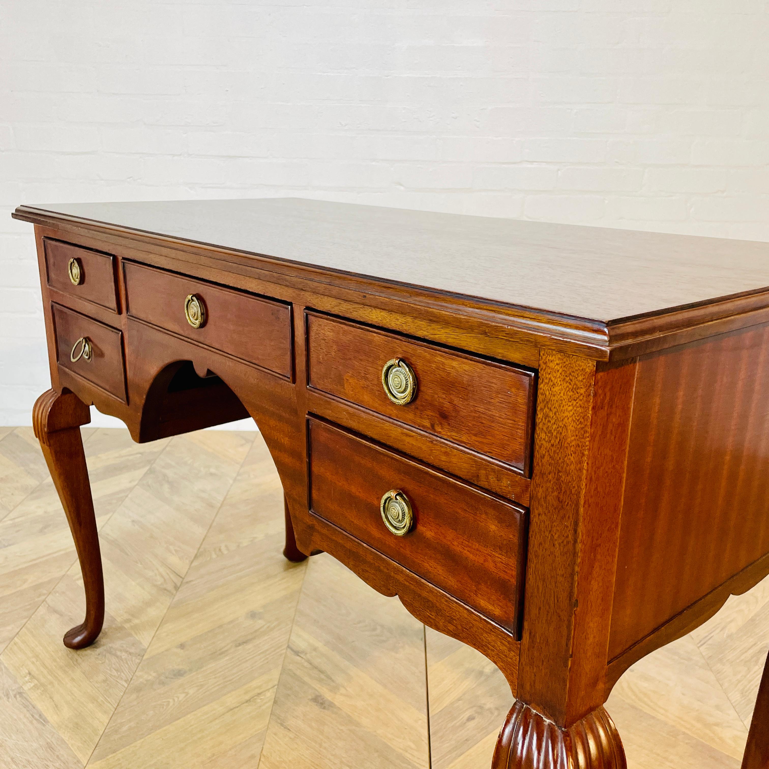 Antique Edwardian Mahogany Desk, circa 1910s For Sale at 1stDibs
