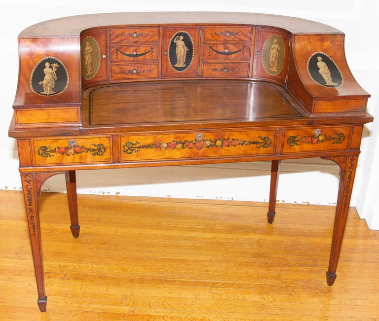 Antique Edwardian Painted Carlton House Writing Desk, 1900 For Sale at ...
