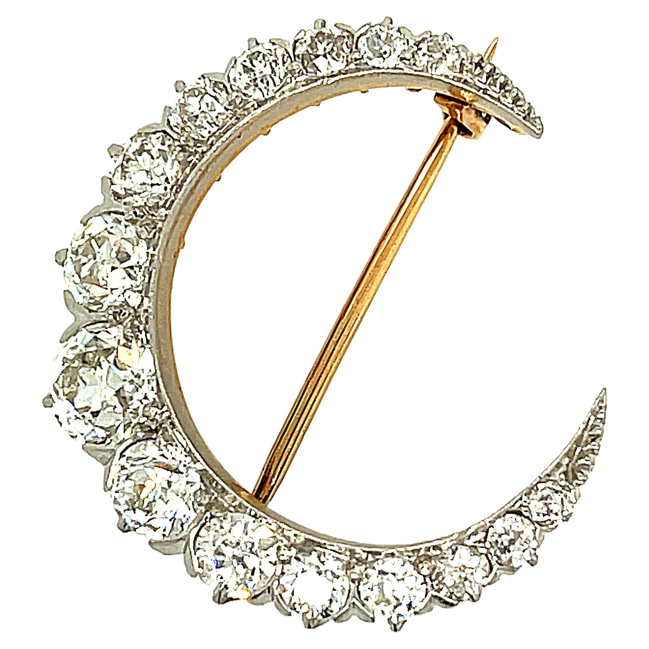 Edwardian Platinum Diamond and Pearl Reverse Carved Rock Crystal ...