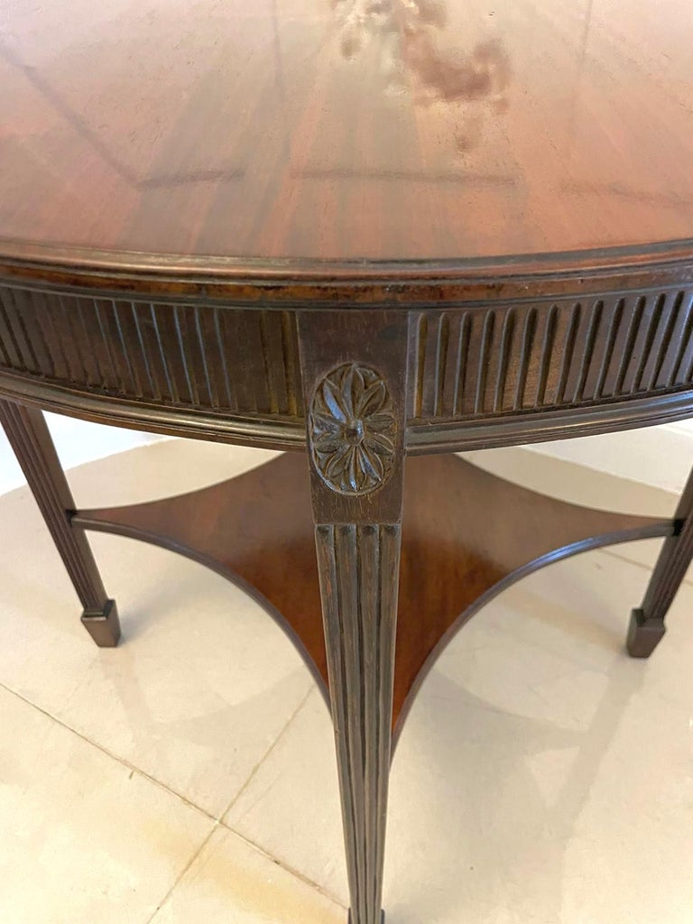 Antique Edwardian Quality Figured Mahogany Circular Centre Table For ...