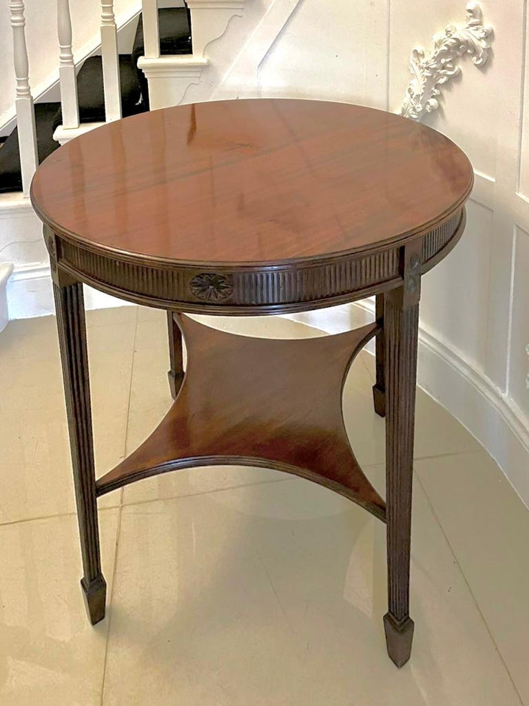 Antique Edwardian Quality Figured Mahogany Circular Centre Table For ...