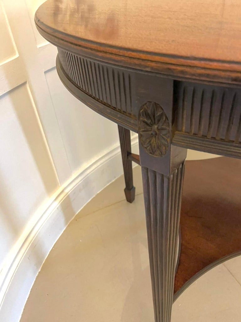 Antique Edwardian Quality Figured Mahogany Circular Centre Table For ...