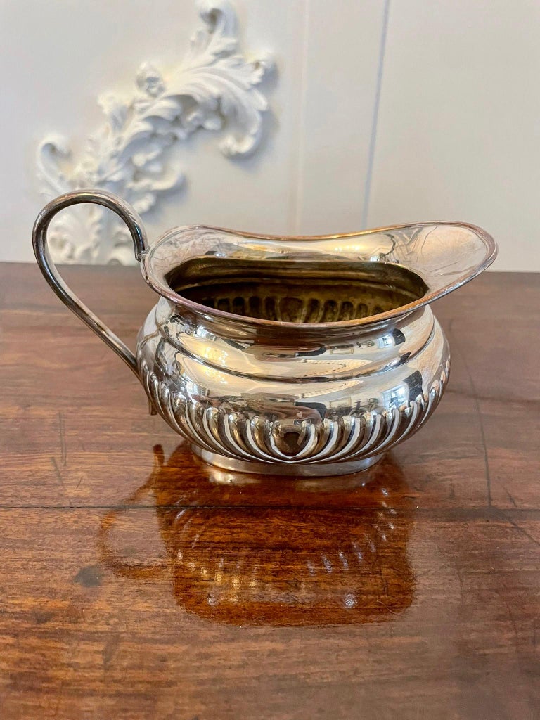 Antique Edwardian Quality Silver Plated Tea Set For Sale at 1stDibs