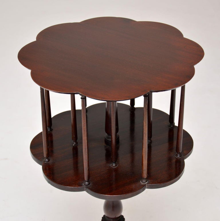 Antique Edwardian Revolving Bird Cage Side Table For Sale at 1stDibs