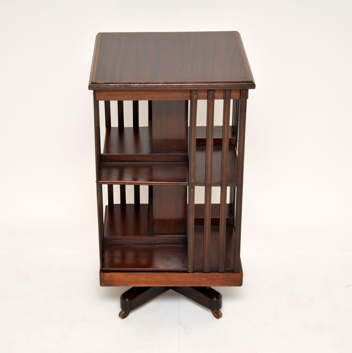 Antique Edwardian Revolving Bookcase at 1stDibs