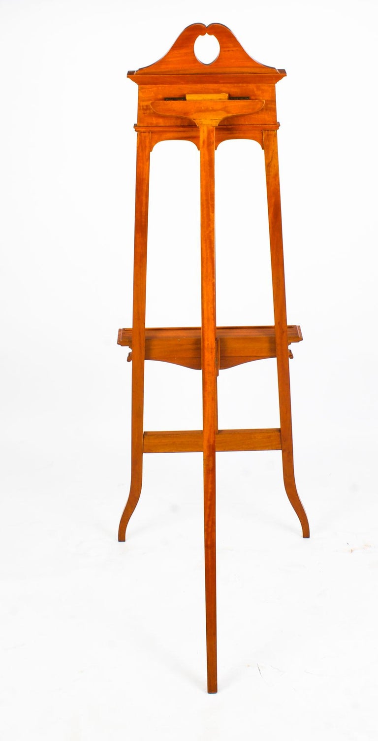 Antique Edwardian Satinwood Hand Paintes Artists Easel, 19th Century at ...