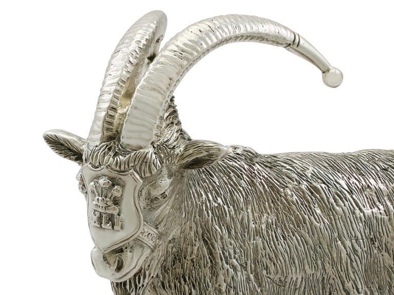 Antique Edwardian Scottish Sterling Silver Military Mascot Goat ...