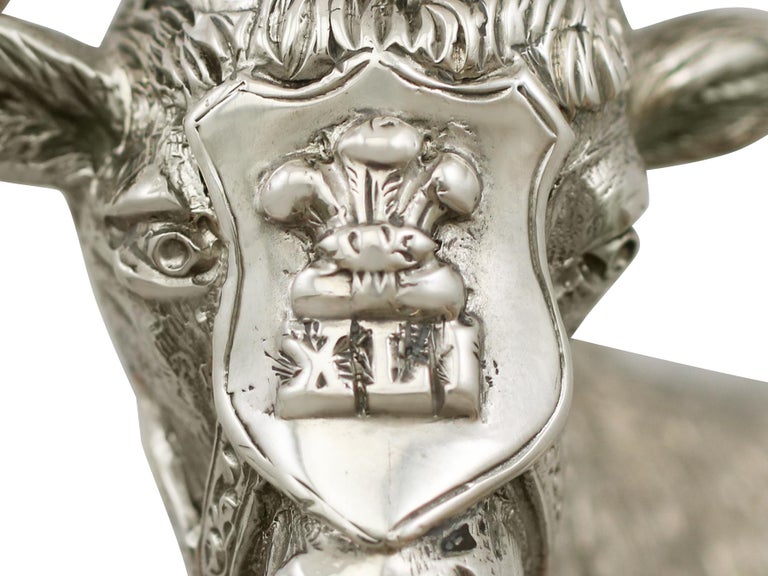 Antique Edwardian Scottish Sterling Silver Military Mascot Goat ...