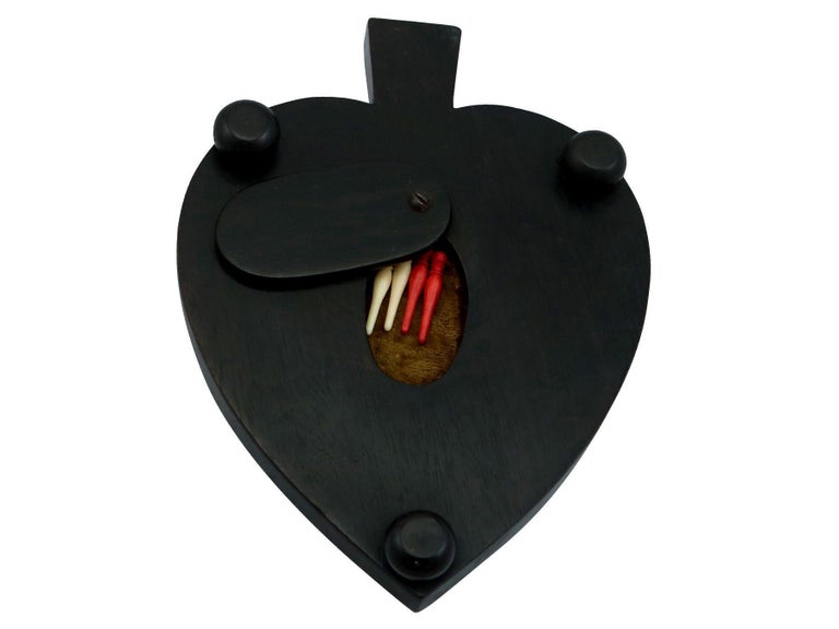 Antique Edwardian Sterling Silver and Wood Bridge Marker For Sale at ...