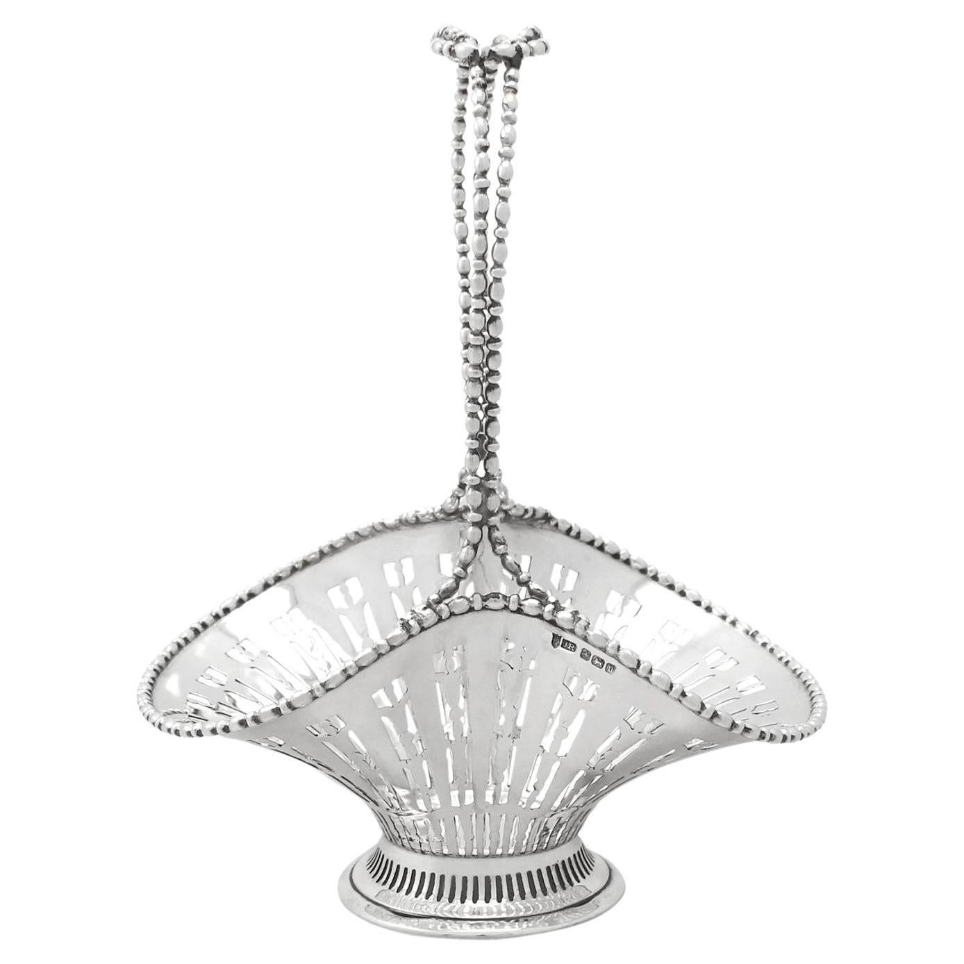 Garrard and Company Edwardian Antique Sterling Silver Basket For Sale ...