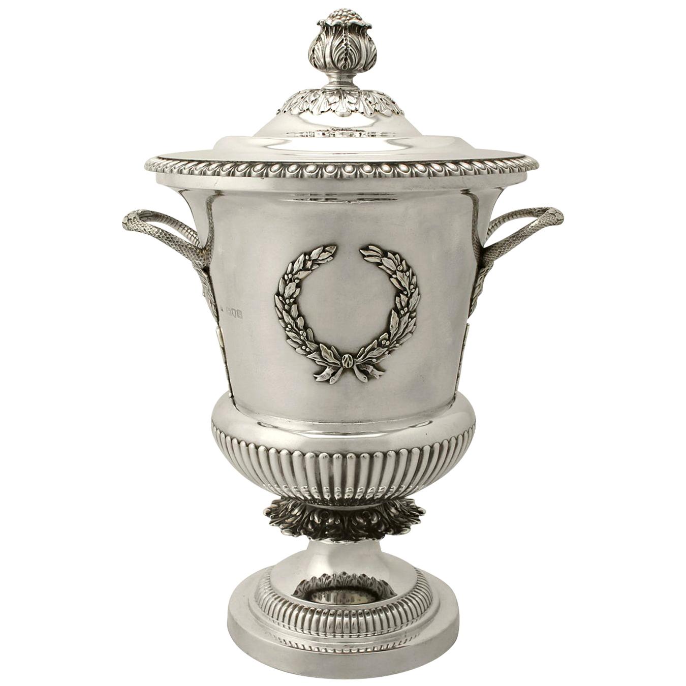 Antique Edwardian Sterling Silver Presentation Cup and Cover For Sale ...