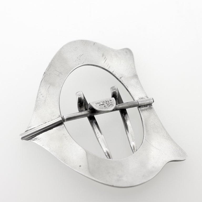 Antique Edwardian Sterling Silver Sash Buckle by Blackinton For Sale at ...