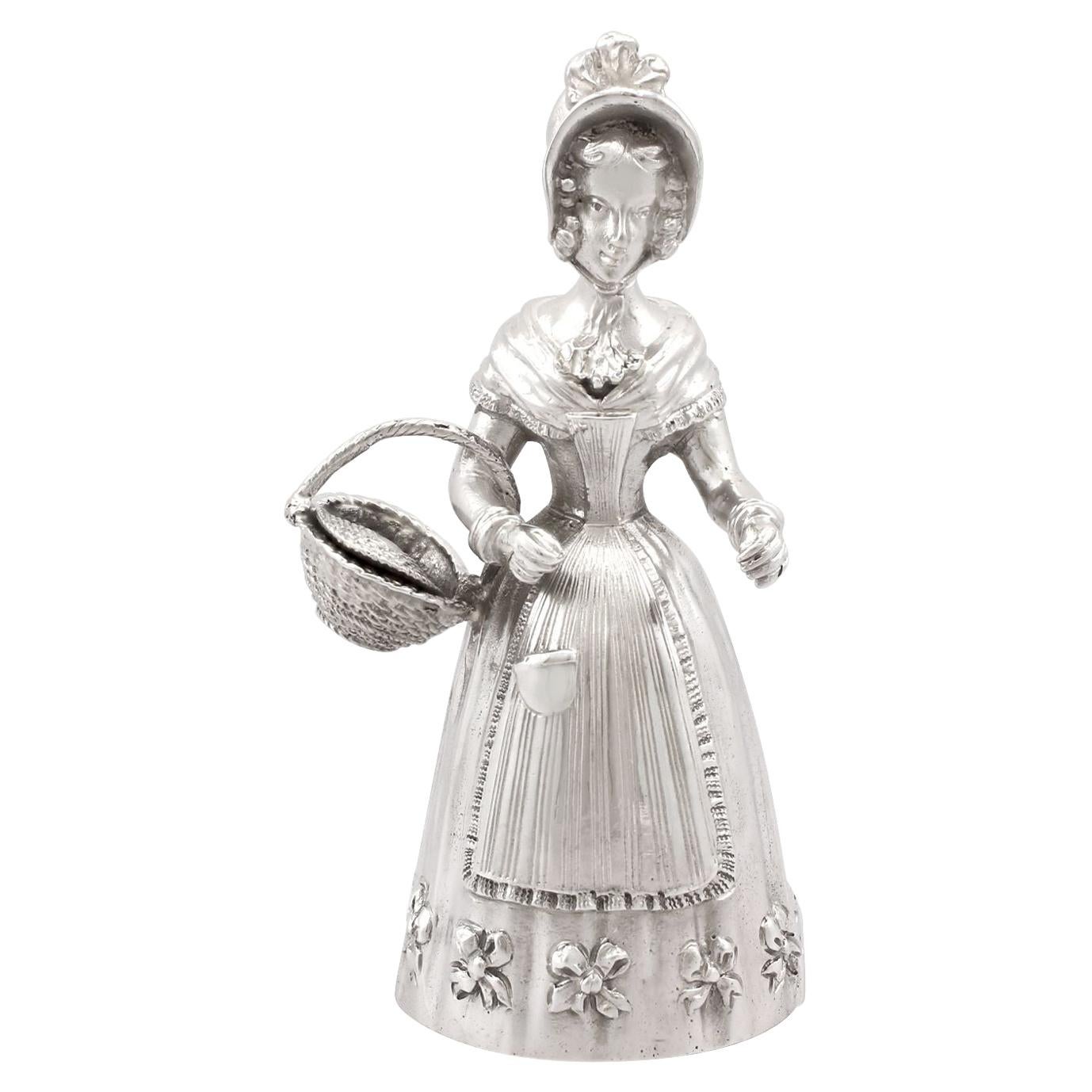 Antique Victorian Sterling Silver Table Bell at 1stDibs