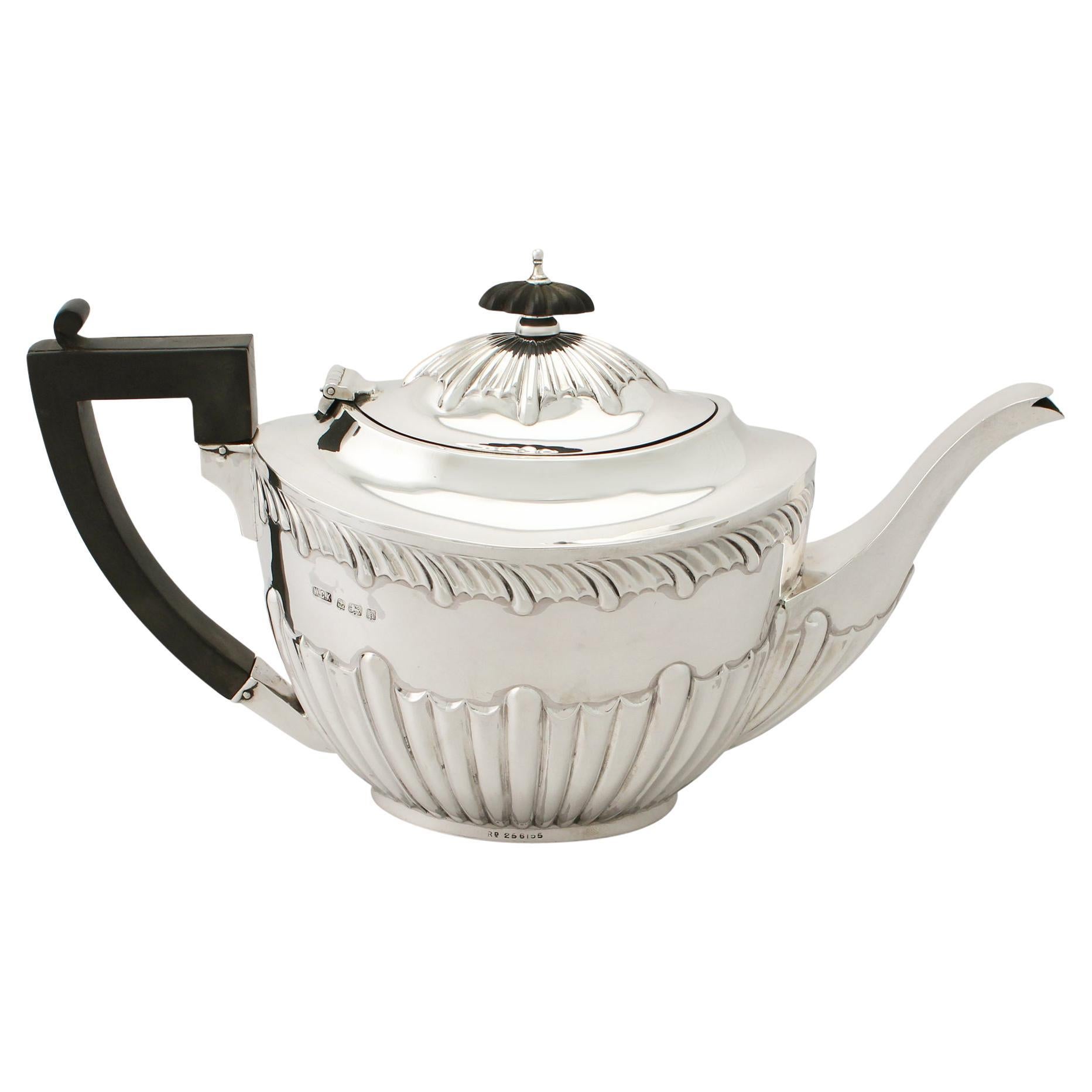 Antique English Georgian Neoclassical Sterling Silver Teapot For Sale ...