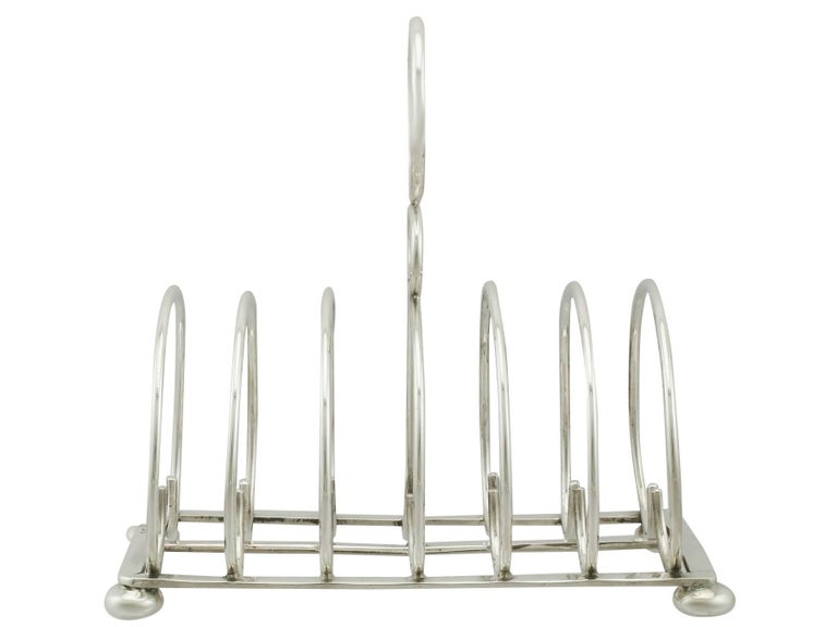 Antique Edwardian Sterling Silver Toast Rack at 1stDibs | antique ...