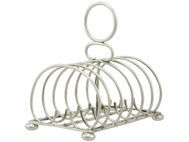 Antique Edwardian Sterling Silver Toast Rack at 1stDibs | antique ...