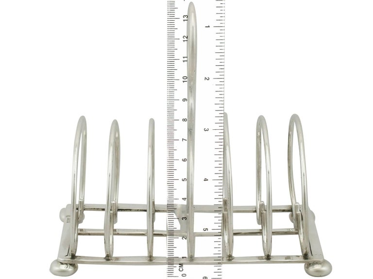 Antique Edwardian Sterling Silver Toast Rack at 1stDibs | antique ...