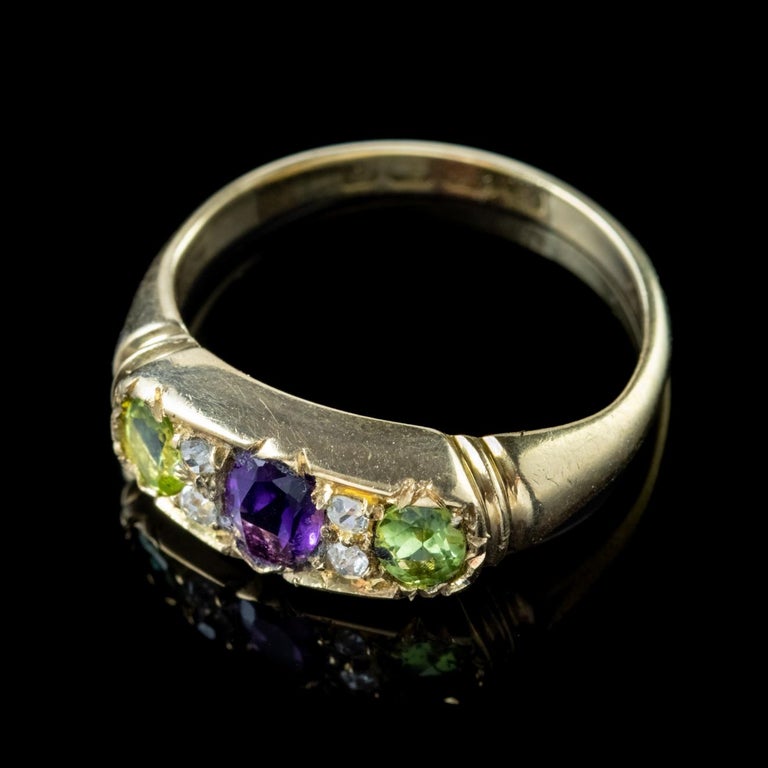 Antique Edwardian Suffragette 18 Carat Gold Dated 1905 Ring For Sale at ...