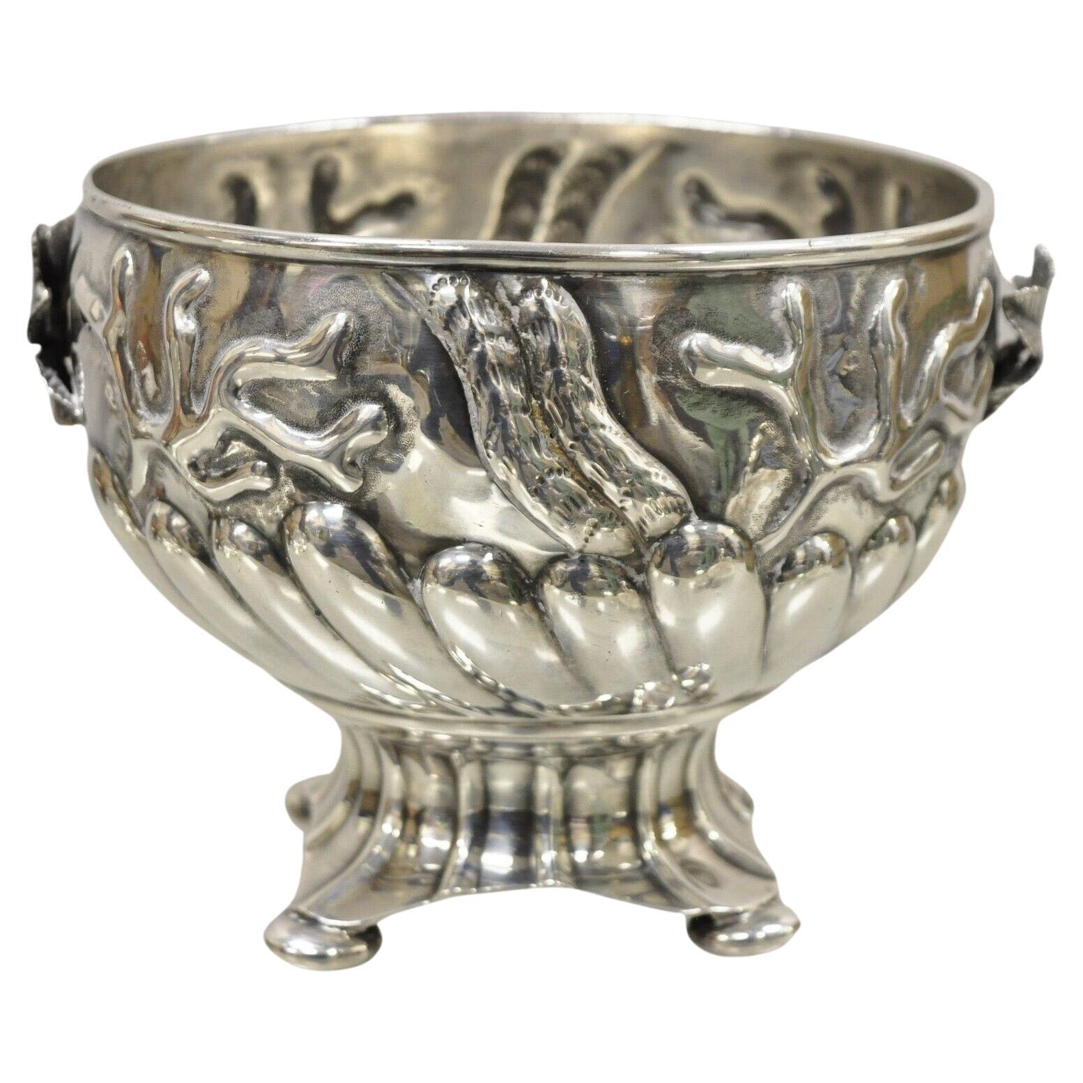 Vintage Italian Silver Plate Handkerchief Fruit Bowl For Sale at 1stDibs