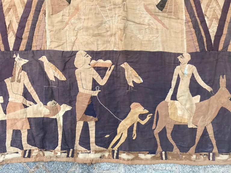 Antique Egyptian Patchwork Tapestry For Sale at 1stDibs