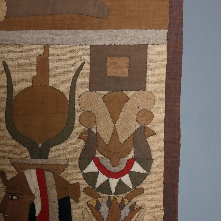 Antique Egyptian Revival Wall Tapestry with Figures and Eagle, circa ...