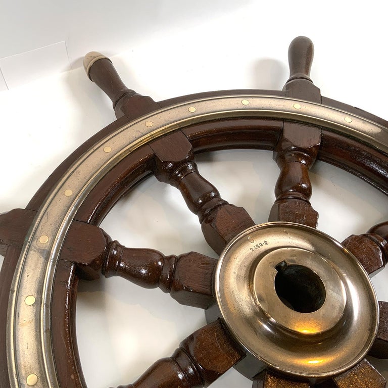 Antique Eight Spoke Ships Wheel For Sale at 1stDibs