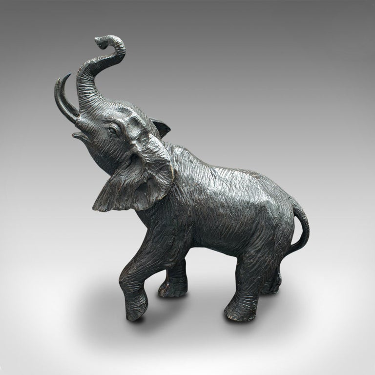 Antique Elephant Statue, English, Bronze, Wildlife Figure, Victorian ...