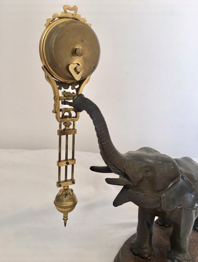 Antique Elephant Swinging Clock by Junghans For Sale at 1stDibs ...
