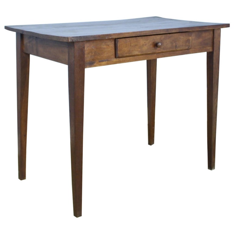 Antique Elm Side Table at 1stDibs