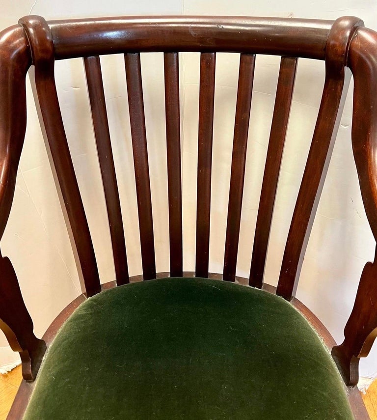Antique Empire Carved Mahogany Chair with Figural Heads at Armrests For ...