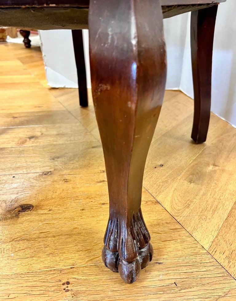 Antique Empire Carved Mahogany Chair with Figural Heads at Armrests For ...