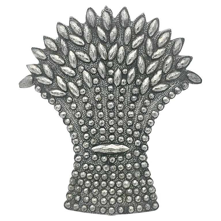 Antique Empire Cut Steel Buckle Weath of Oars For Sale at 1stDibs