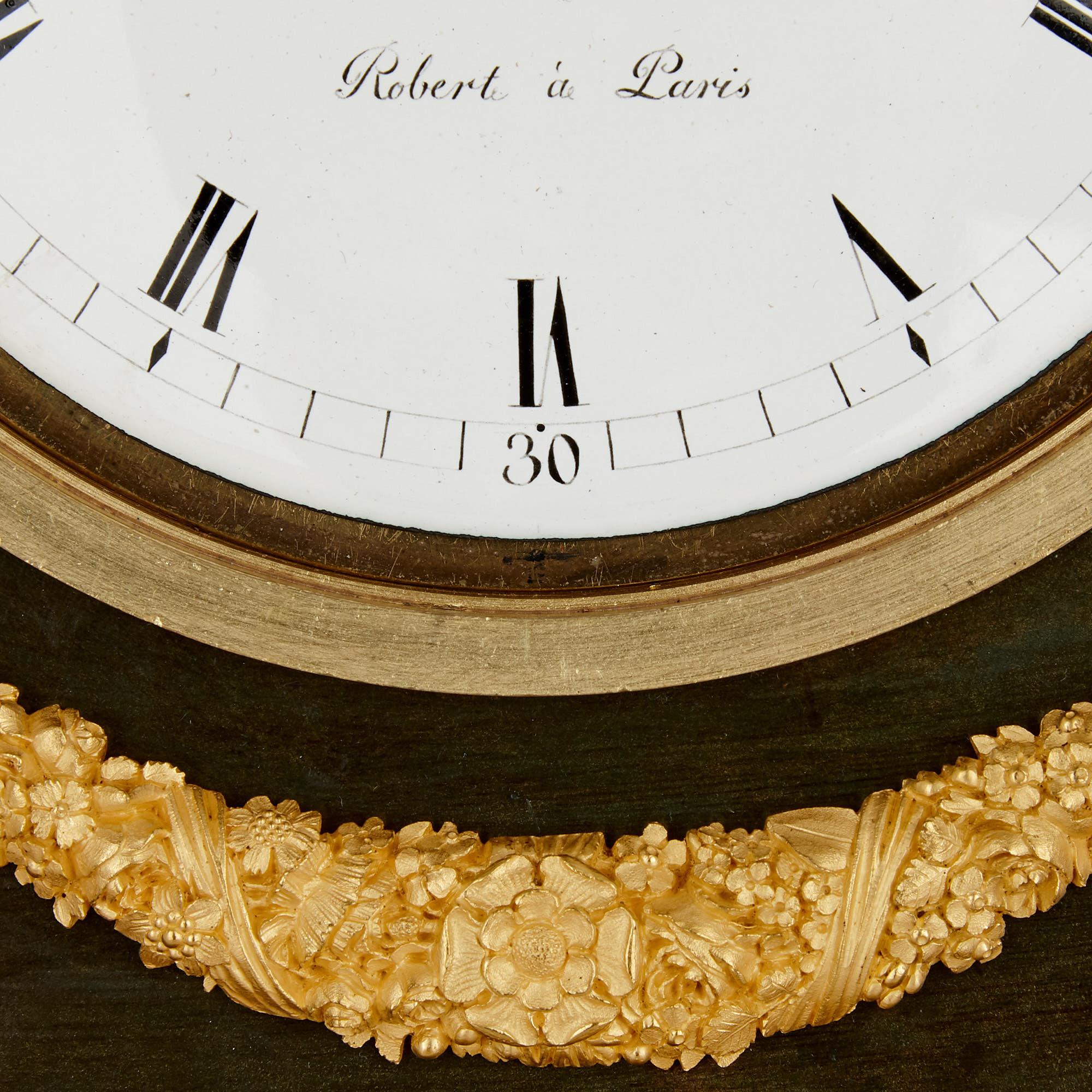 Antique Empire Period Neoclassical Style Mantel Clock at 1stDibs