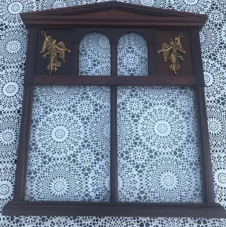Empire Style Handcrafted Wall Picture Frame with Figural Bronze ...