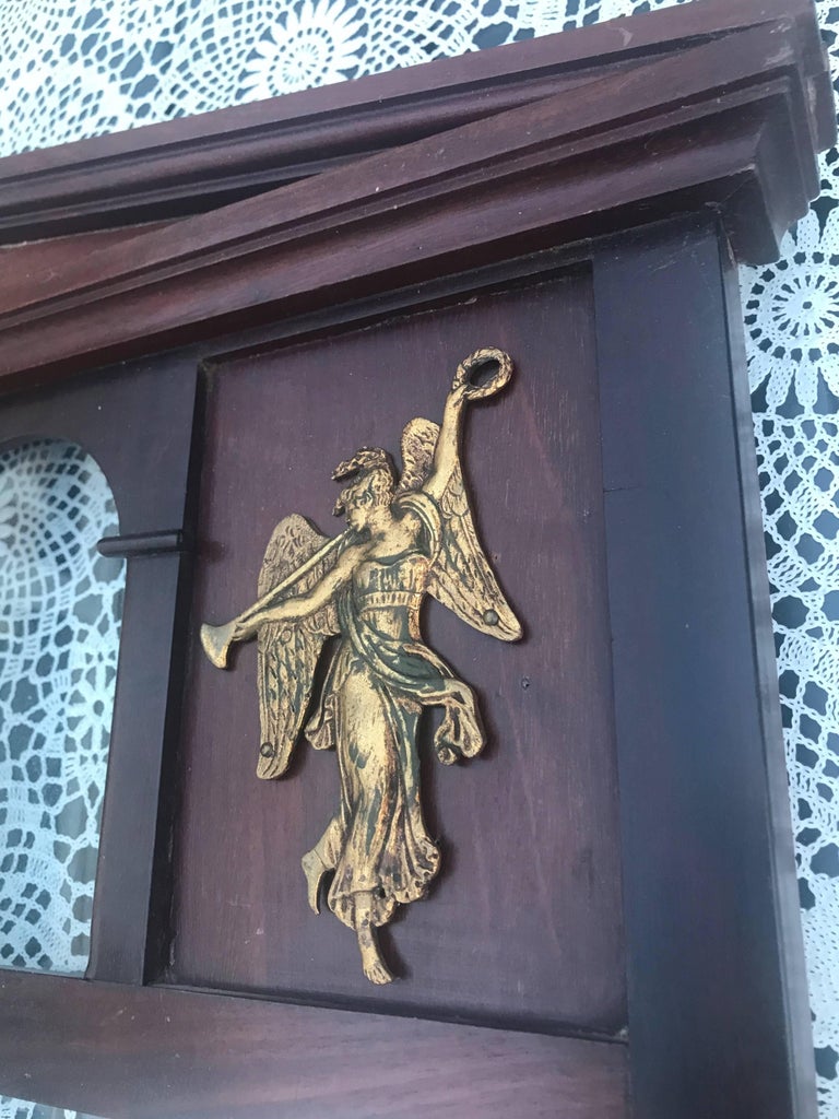 Empire Style Handcrafted Wall Picture Frame with Figural Bronze ...