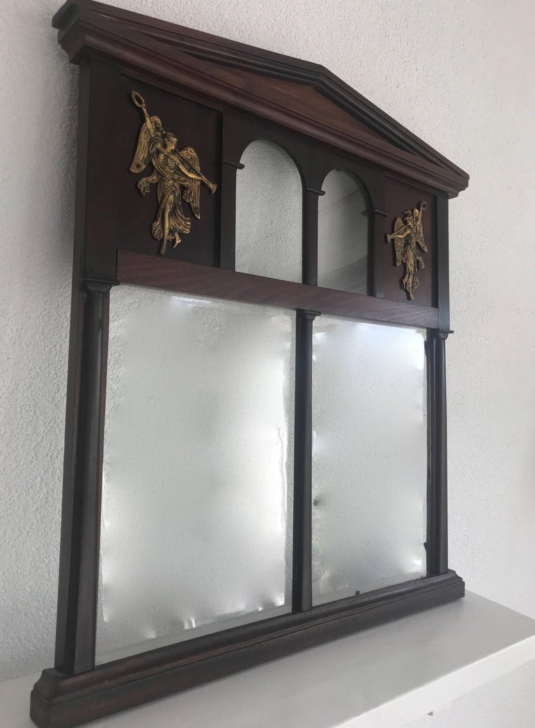 Empire Style Handcrafted Wall Picture Frame with Figural Bronze ...