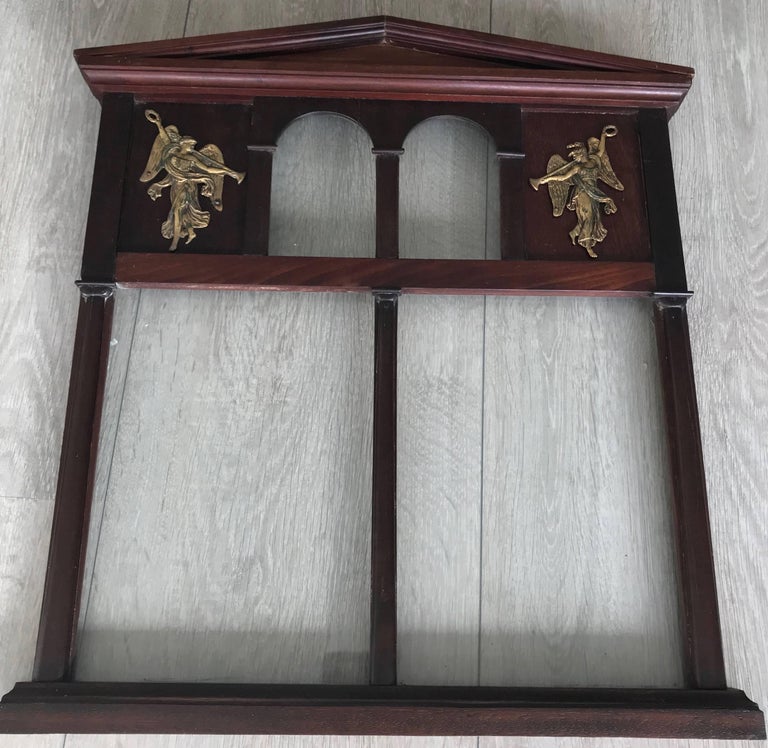 Empire Style Handcrafted Wall Picture Frame with Figural Bronze ...
