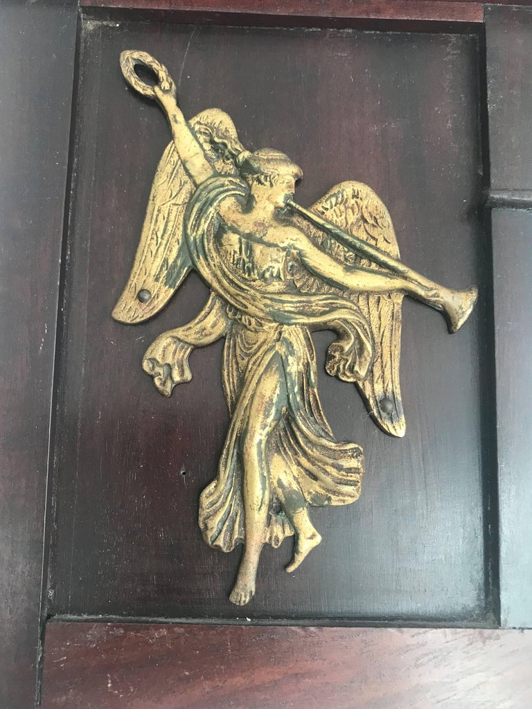 Empire Style Handcrafted Wall Picture Frame with Figural Bronze ...