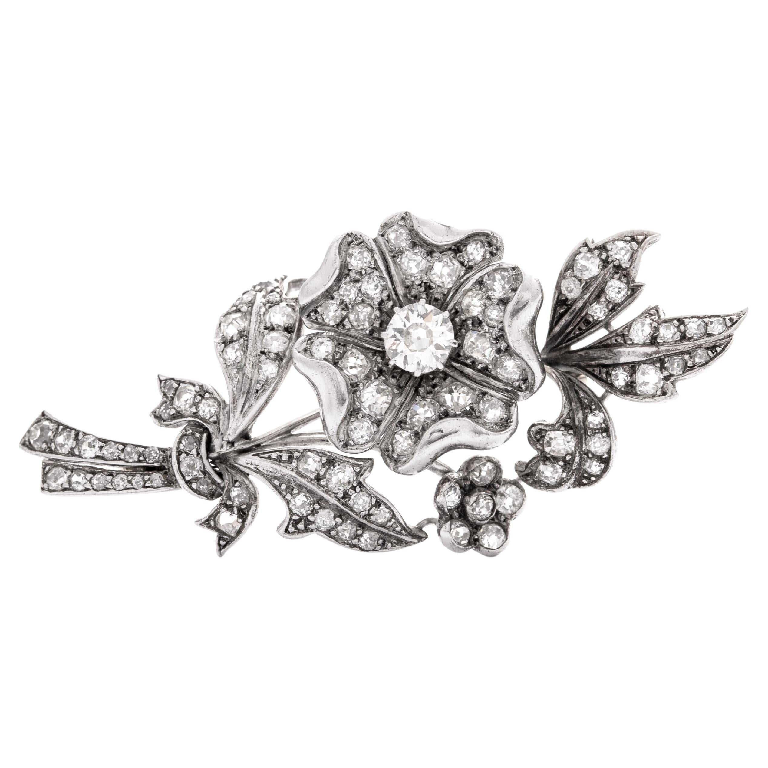 Antique Victorian Large En Tremblant Diamond Brooch at 1stDibs | en ...