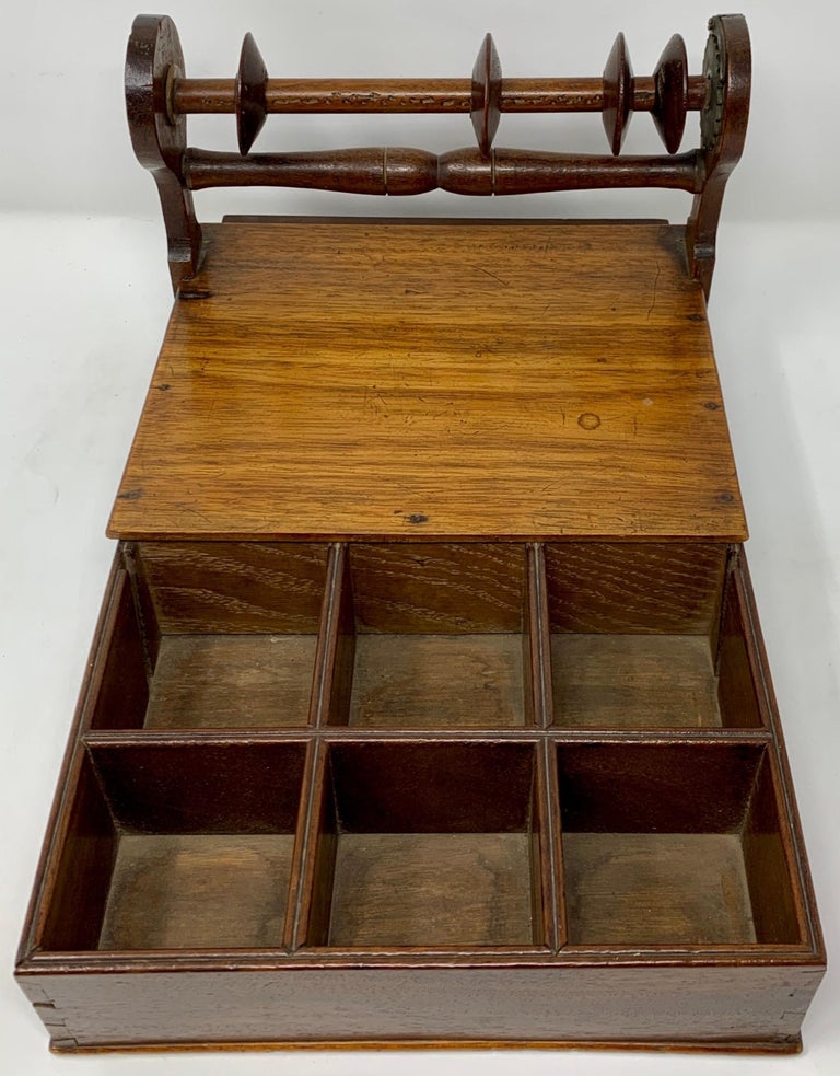 Antique English 18th Century Wool Holder and Thread Sewing Box For Sale ...